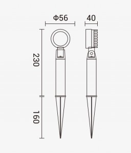 Directional Garden Spike Light Outside Pathway Single Spot light